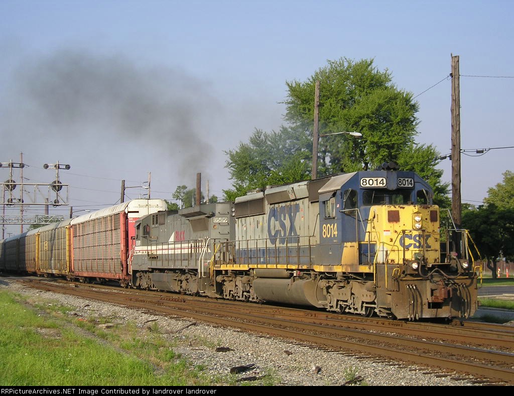 CSXT 8014 On CSX Q 243 Southbound